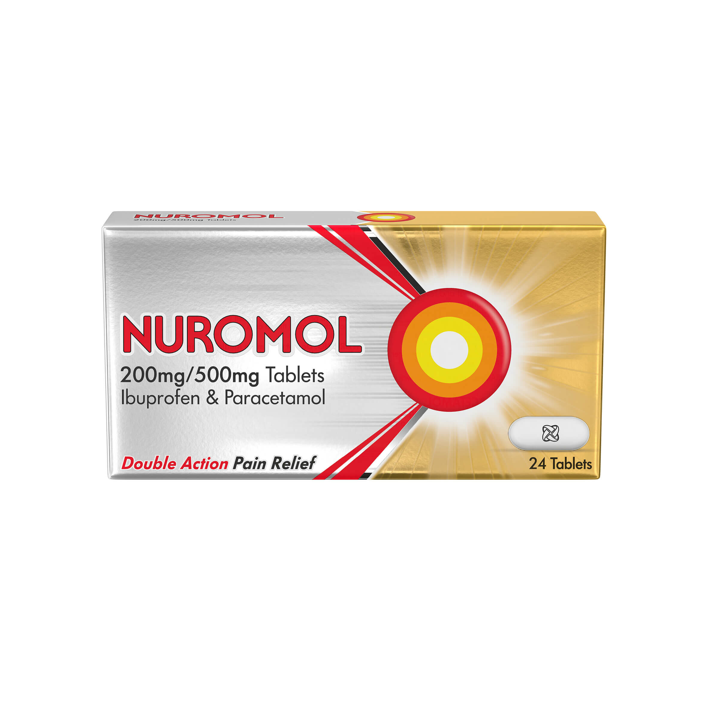 Nuromol Dual Action Tablets Pack of 24 Online | Simple Online Pharmacy