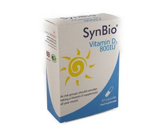 Buy SynBio Vitamin D3 800IU Capules Online £4.99 | Simple Online Pharmacy
