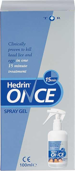 Hedrin Once Spray Gel 100ml Online | Simple Online Pharmacy