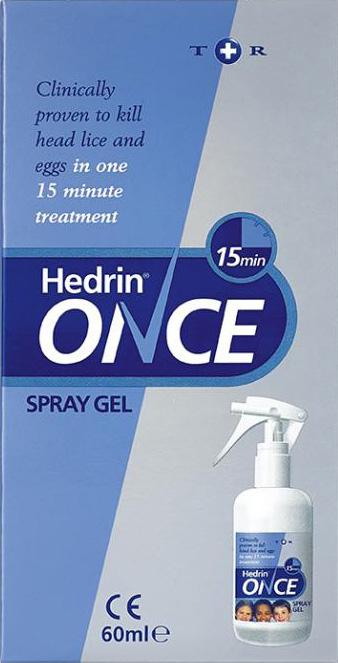 Hedrin Once Spray Gel 60ml Online | Simple Online Pharmacy
